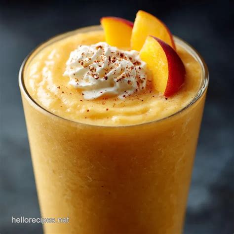 Peach Smoothie Ultra Creamy 5 Minute Recipe No Hello Recipes