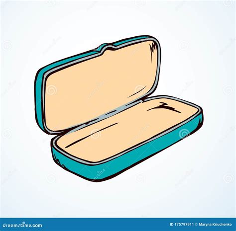 Glasses Case Vector Drawing Stock Vector Illustration Of Eyesight