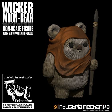 Ewok Miniature 3d Print Files Only Fichtenfoo