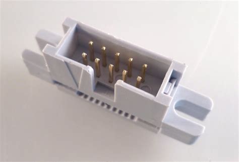 10 Way Boxed Header Plug Idc Ribbon Cable Mount Mbk0 02 Rich Electronics
