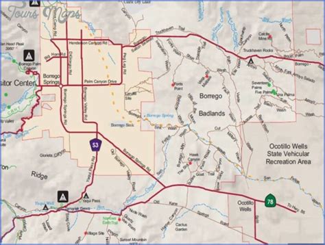 Anza Borrego Desert State Park Map