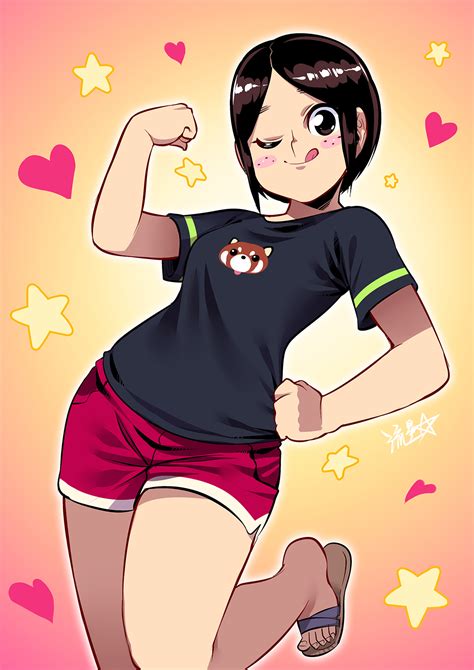 Safebooru 1girl Blush Stickers Breasts Brown Eyes Brown Hair Dolphin