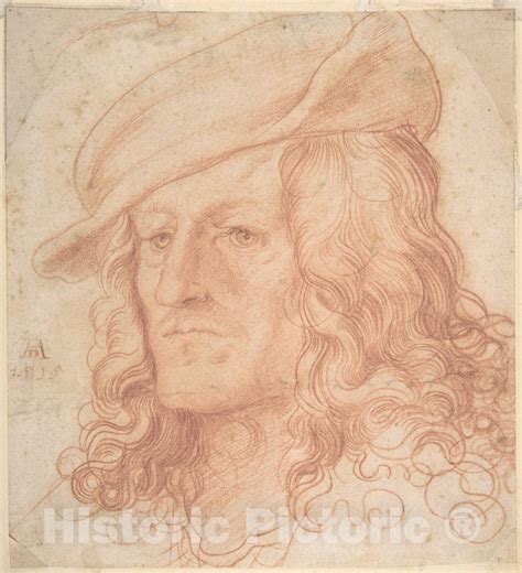 Hans Schäufelein Portrait Of A Man Bust Length Wearing A Hat