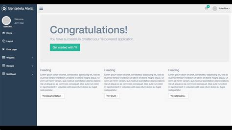 การติดตั้ง Yii2 Template Gentelella ตอนที่1 Youtube
