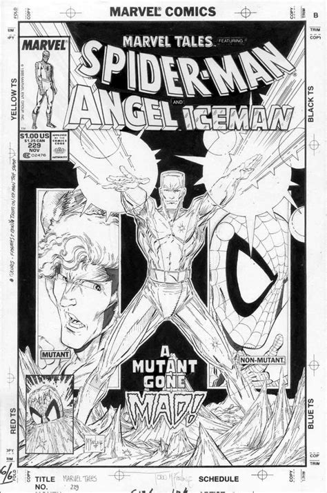 Mcfarlane Todd Marvel Tales 229 Cover Spider Man And X Men Angel