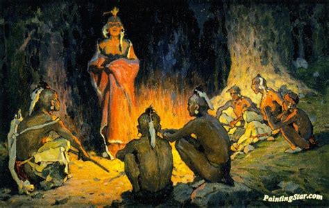 The Speaker Artwork By E Irving Couse Oil Painting And Art Prints On