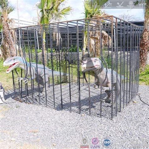 Dinosaurs Raptors Trapped In The Cage Otd012