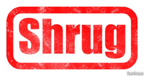 Shrug Text Effect And Logo Design Word