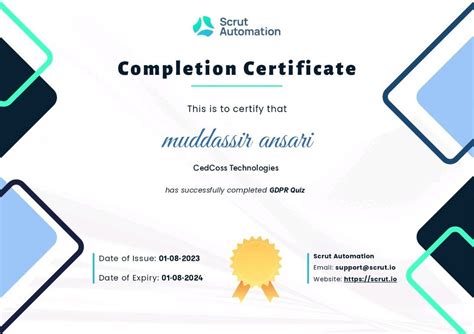 Muddassir Ansari On Linkedin Achievementunlocked Gdpr Certification