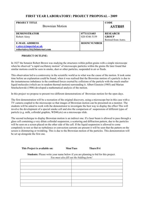 Science Laboratory Project Proposal At Bruce Schmidt Blog