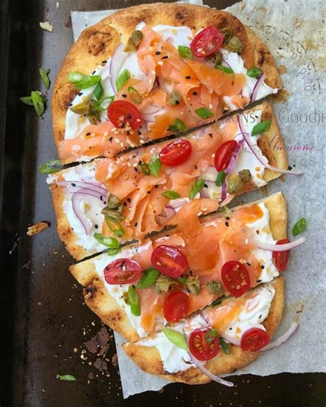 Garlic Flatbread Salmon At Andrew Gillan Blog