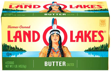 Land O Lakes Butter Salted Sticks 4 Quarters 1lb Box Garden Grocer