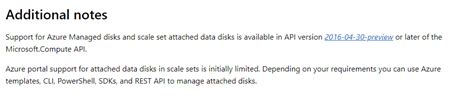 Attaching Data Disk Preview Status · Issue 30832 · Microsoftdocs