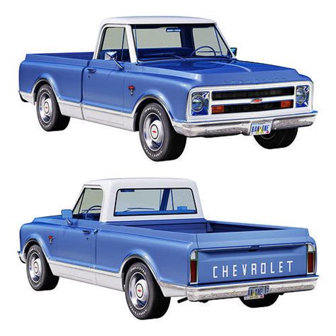 Chevrolet C10 1967 3d Model Cgtrader