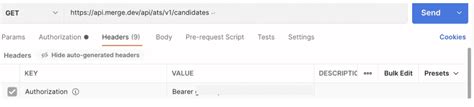testing merge s unified api via postman