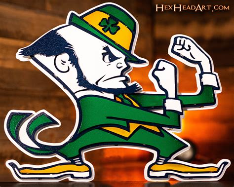 Notre Dame Logo Leprechaun
