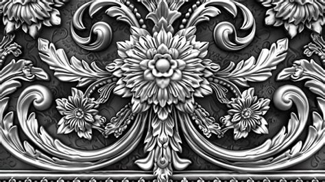 Silver Pattern Thailand Premium Ai Generated Image