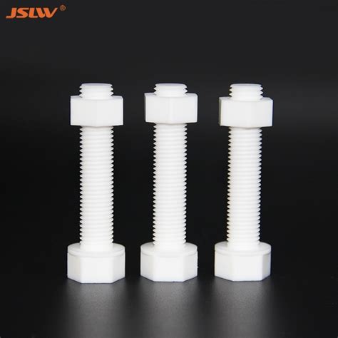 Ptfe Thread Stud Bolt Nut Ptfe And Plastic Products