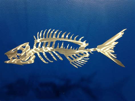 Fishbone Small Metal Fish Sculptures And Metal Designs