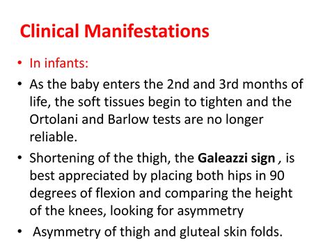Developmental Dysplasia Of The Hip Overview Ppt