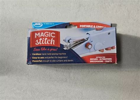 Jml Magic Stitch Portable Cordless Handheld Sewing Machine Free