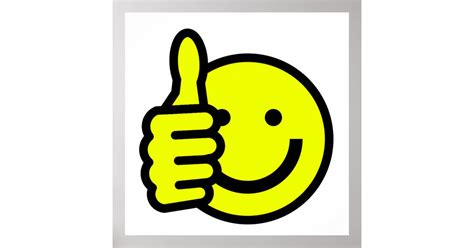 Thumbs Up Poster Zazzle