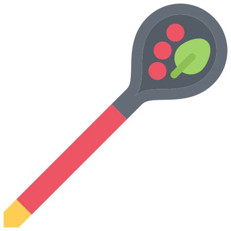 Spoon Coloring Flat Icon