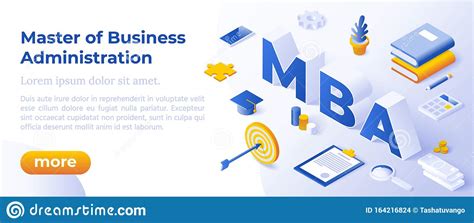 Mba Master Of Business Administration Vector Illustration Concept