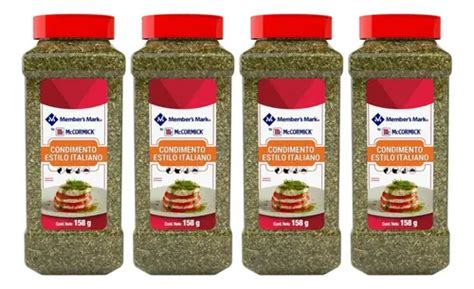 Condimento Italiano Members Mark Mccormick 158 G 4 Pzas Envío Gratis