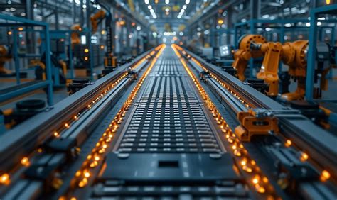 Ai Integration In Assembly Line Processes Premium Ai Generated Image