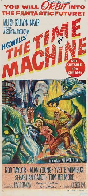 Movie Poster Art The Time Machine 1960 The Time Machine Time