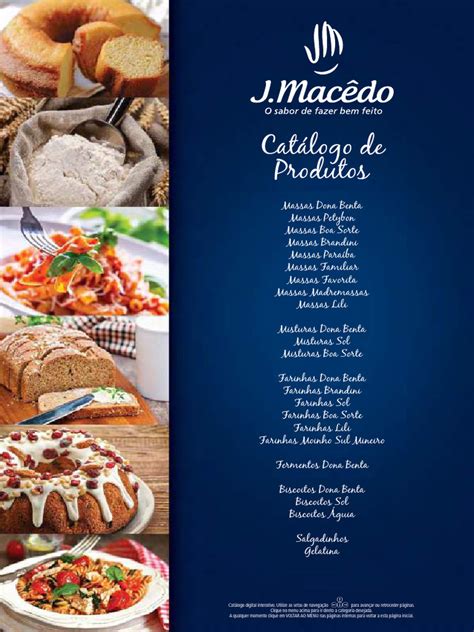 Catálogo De Produtos J Macedo Pdf Alimentos Alimentos Básicos