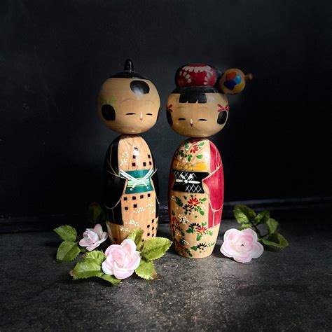 Dolls Toys And Games Vintage Kokeshi Nodding Doll Pe