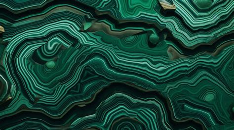 Premium Ai Image Exotic Malachite Stone Pattern