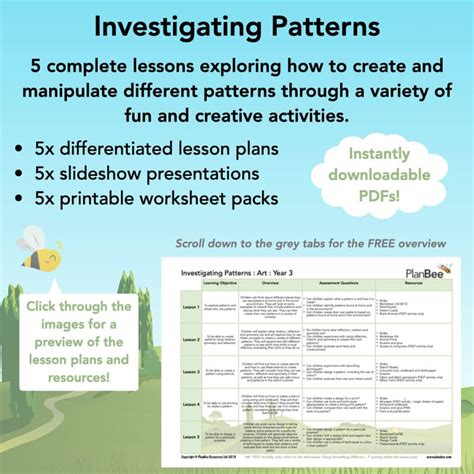 Investigating Patterns Ks2 Art Primary Resources For Year 3 And Year 4 — Planbee
