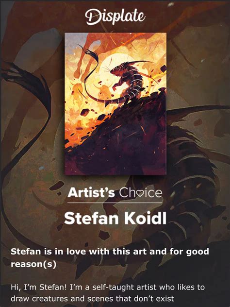 Displate Artists Choice Stefan Koidl Approves Milled