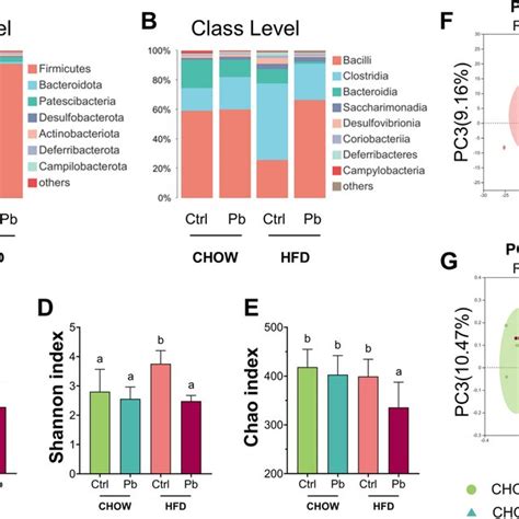 The Results Of 16s Rdna Sequencing N 5 A And B Gut Microbiota