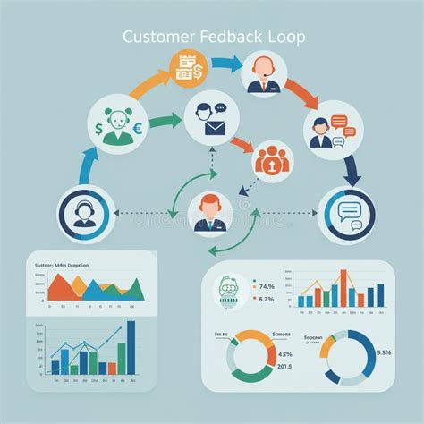 Illustration Depicting A Customer Feedback Loop Involves A Cyclic