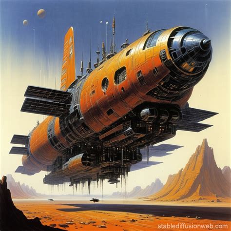 Modelo De Nave Espacial De Chris Foss