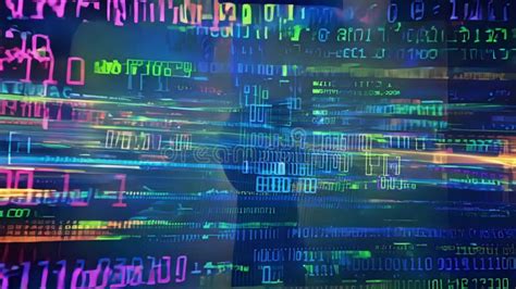 Dynamic Data Flow Visualization In A High Tech Environment Stock Video Video Of Futuristic