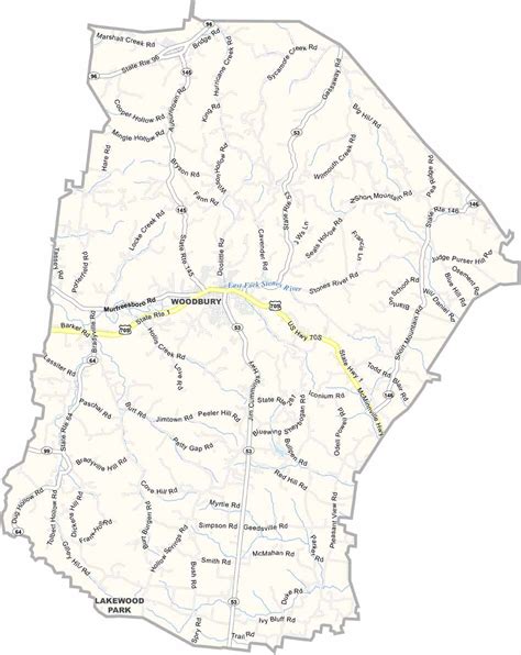 White County Map Tennessee Us County Maps