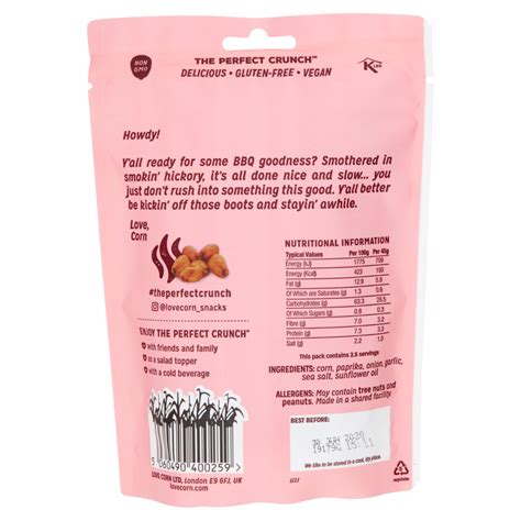 Love Corn Bbq Roasted Corn 115g Snacks Fast Delivery By App Or Online