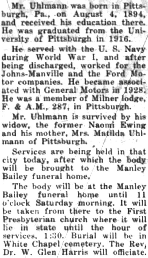 Carl Frederick Uhlmann 1894 1950 Find A Grave Memorial