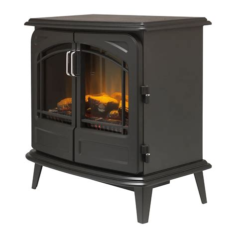 Dimplex Optiflame 2w Matt Black Cast Iron Effect Electric Stove H