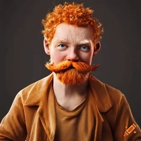 Ginger Man With A Moustache