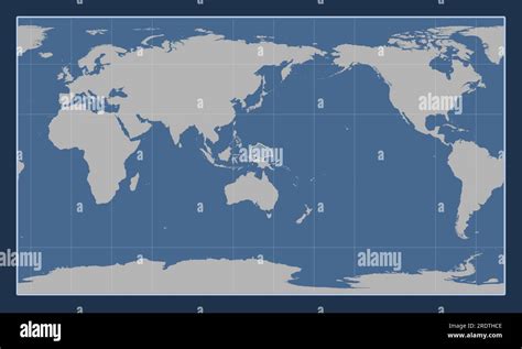 Shape Of The Caroline Tectonic Plate On The Solid Contour Map In The Patterson Cylindrical