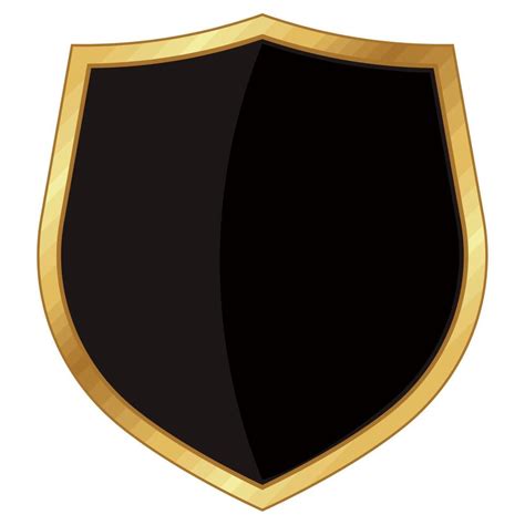 Shield With Golden Border 16927369 Vector Art At Vecteezy