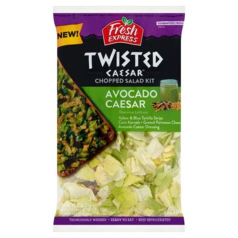 Fresh Express Twisted Caesar Avocado Caesar Chopped Salad Kit 9 7 Oz