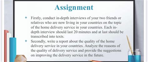 Solved Assignment Firstly Conduct In Depth Interviews Of