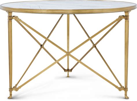 Spencer London Round Brass Centre Table Ii Laura Kincade